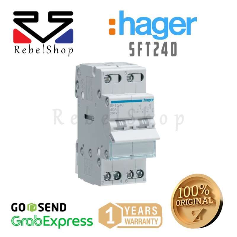Promo Hager Changeover Switches Cos Sft240 2p 40a - Change Over Genset ...