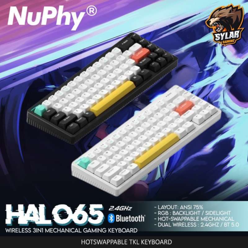 Promo Nuphy Halo65 / Halo-65 Wireless 3in1 Mechanical Gaming Keyboard ...