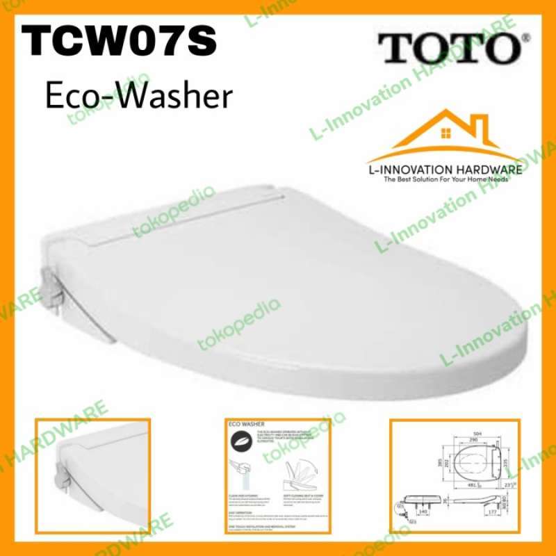 Promo Tutup Closet Duduk Toto Eco Washer Tcw07s Toilet Seat Cover ...