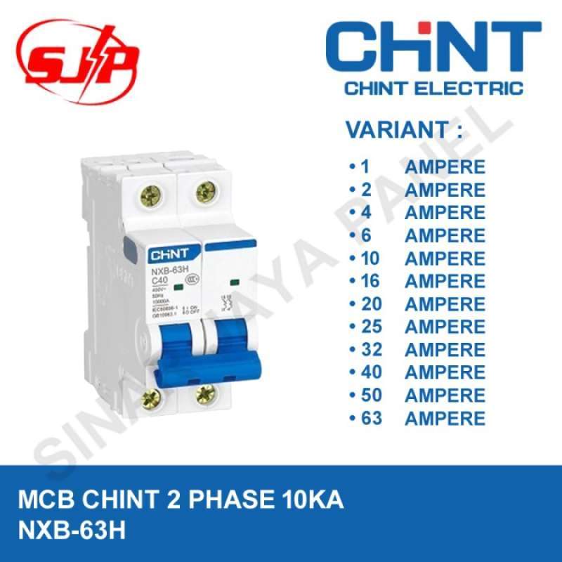 Promo Mcb Chint Nxb-63h 2p 10ka 1a 2a 4a 6a 10a 16a 20a 25a 32a 40a 50a 63a - 63a Diskon 50% Di ...