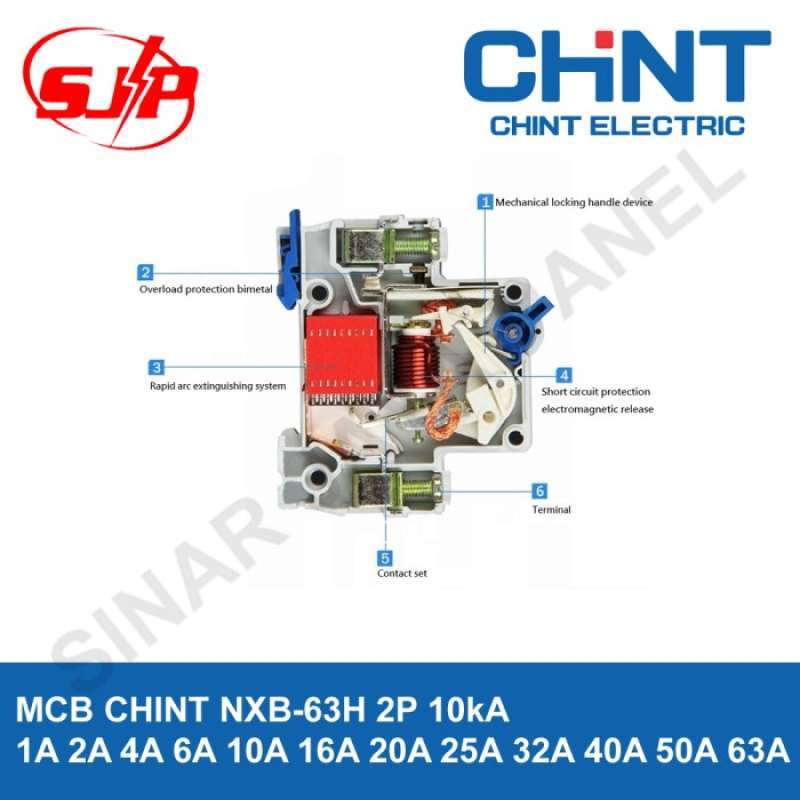 Promo Mcb Chint Nxb-63h 2p 10ka 1a 2a 4a 6a 10a 16a 20a 25a 32a 40a 50a 63a - 63a Diskon 50% Di ...
