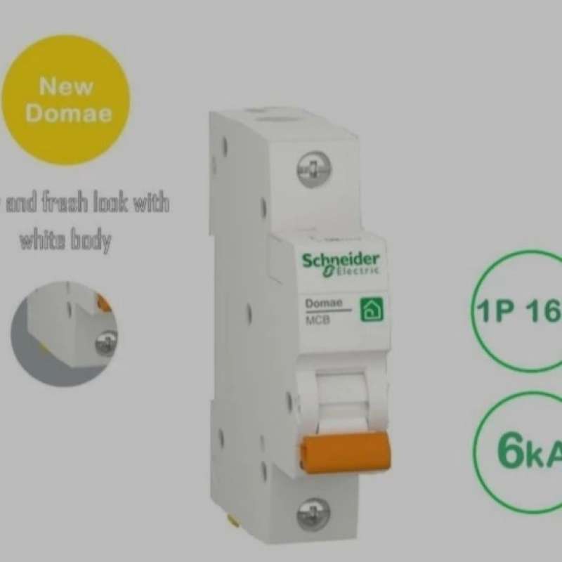 Promo Mcb Schneider Domae New 1phase /6a /10a /16a/ 20a Sni Ampere -16a - 10 Ampere Diskon 50% ...