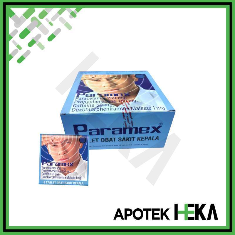 Jual Paramex Tablet Obat Sakit Kepala Paracetamol Box Isi 50x4 Di ...