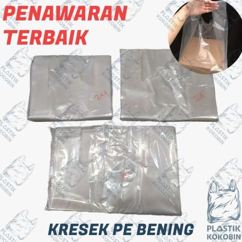 Jual Kantong Kresek Pe Bening Premium Glossy Transparan (harga Per 1 ...