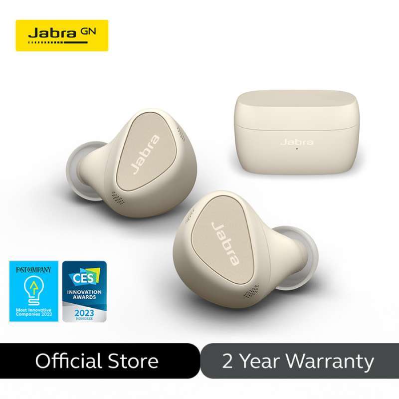 Promo Jabra Elite 5 True Wireless Earbuds With Hybrid Anc - Gold Beige Diskon 50% Di Seller Ar4 ...