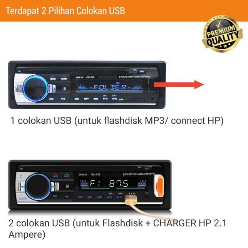 Promo Tape Mobil Single Din Murah Lengkap Jsd530 - 2 Usb Diskon 23% Di ...