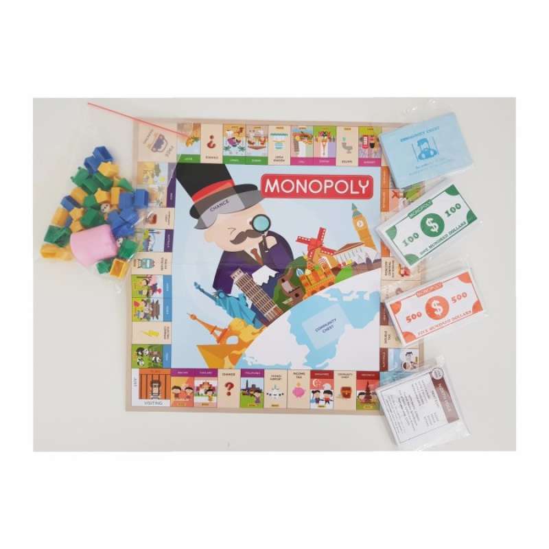 Promo Mainan Keluarga Monopoly Around The World Diskon 50% Di Seller ...