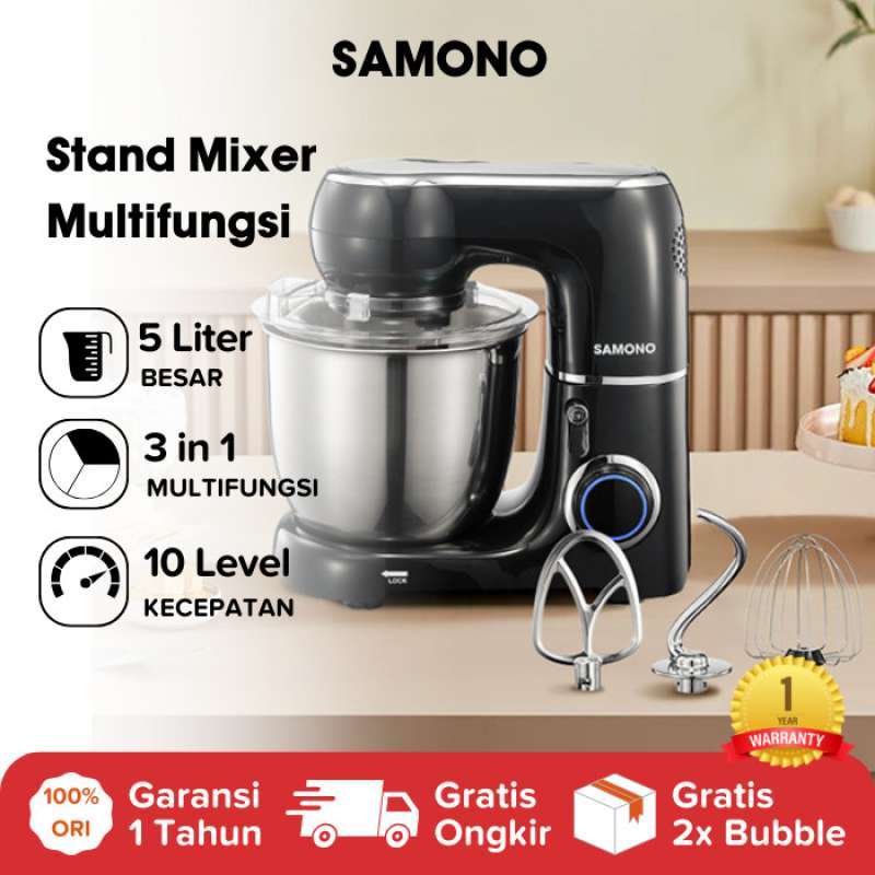 Promo Stand Mixer Samono Mesin Pengaduk Adonan Kue Mikser Standing