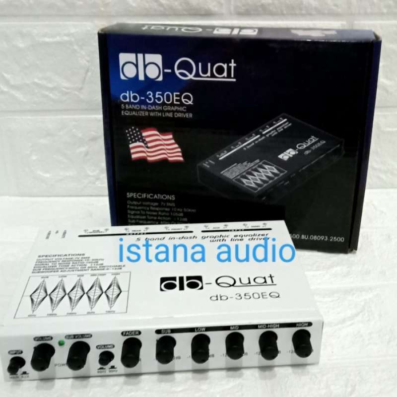 Promo Pre Amp Parametrik Db-quat Db 350eq Equalizer 5 Band 350eq Diskon ...