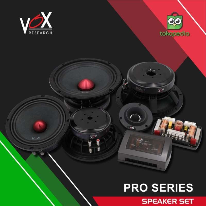 Promo Speaker Vox Research Pro Series 3 Way Component Set Sql Car Audio ...
