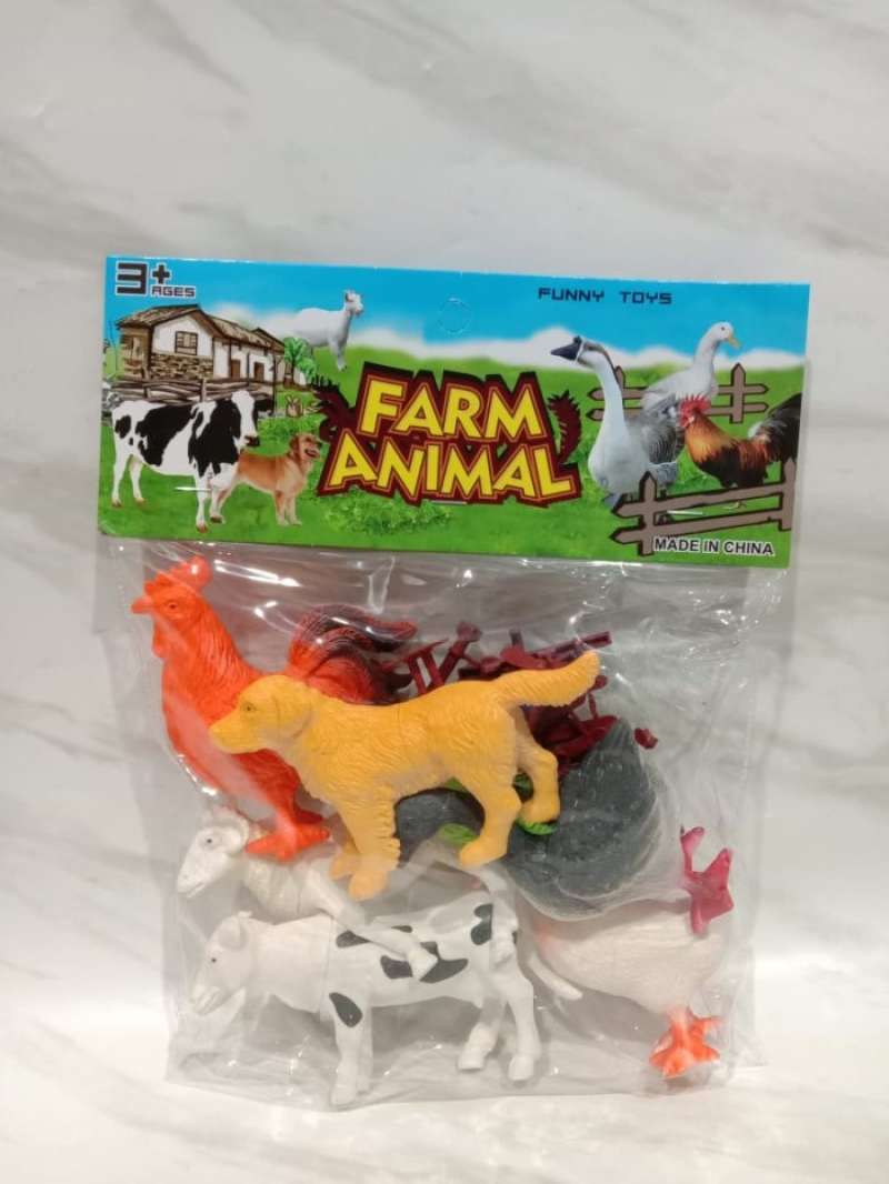 Jual Mainan Binatang Safari Farm Animal Isi 6 Pcs Di Seller Retail Indo ...