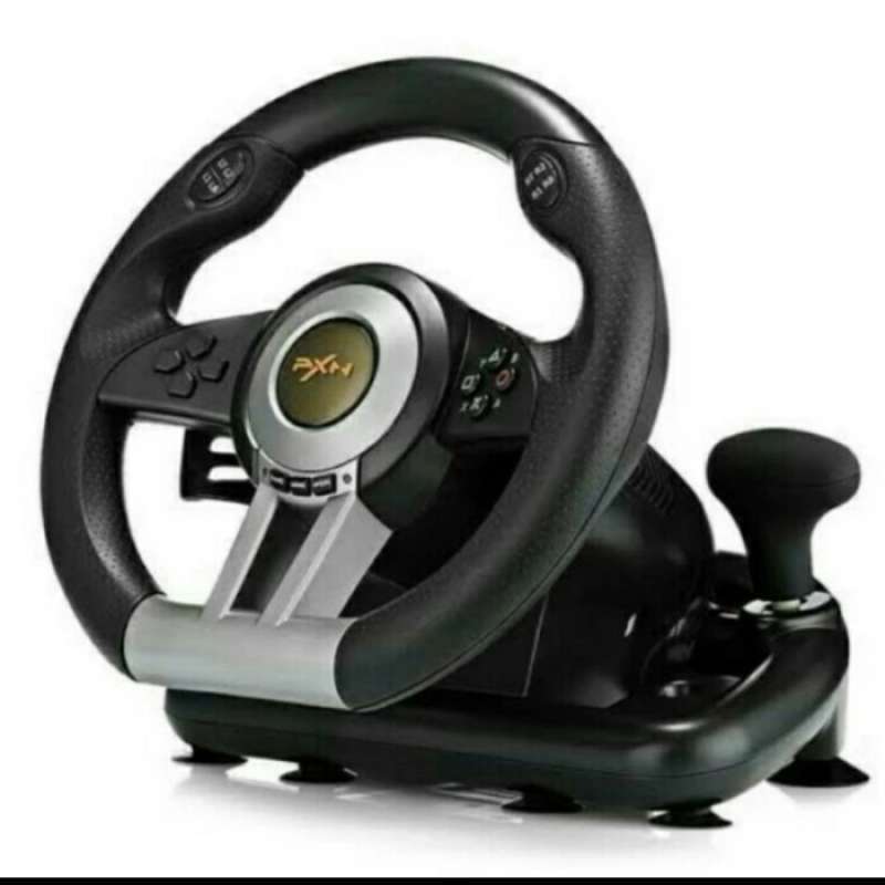 Promo 100% Produk Ori Pxn V3ii Vibration Motor Racing Game Steering Wheel With Pedal Ps Pc ...