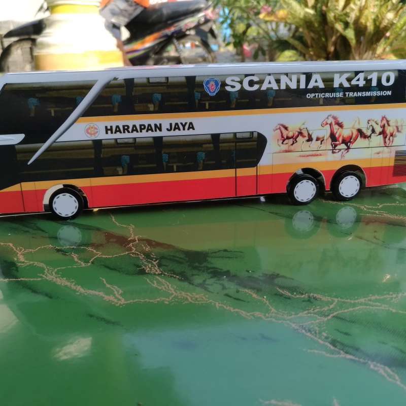 Jual Miniatur Bus Harapan Jaya Mainan Miniatur Bus Anak Di Seller ...