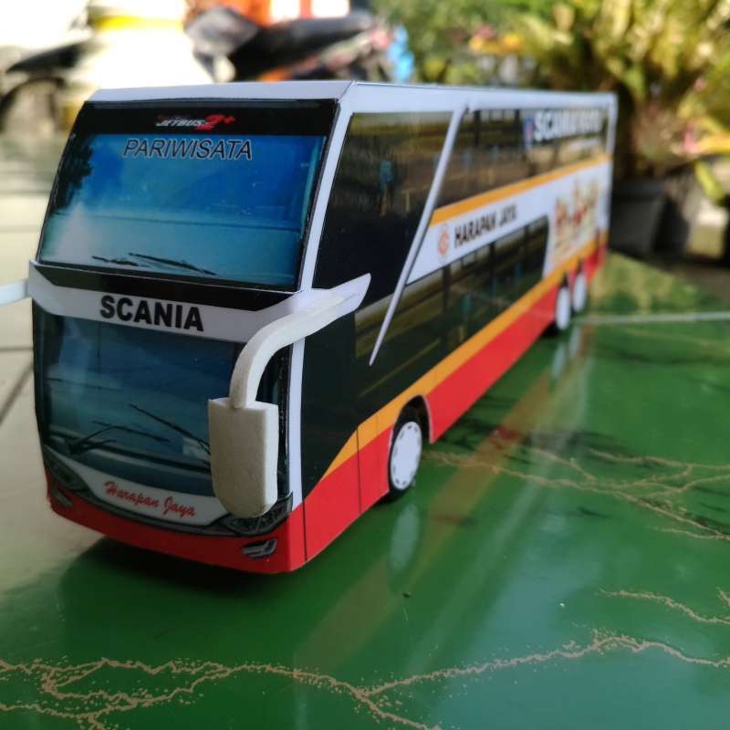 Jual Miniatur Bus Harapan Jaya Mainan Miniatur Bus Anak Di Seller ...