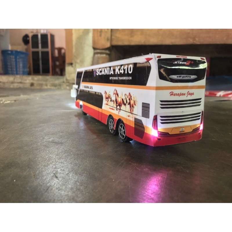 Jual Miniatur Bus Harapan Jaya Mainan Miniatur Bus Anak Di Seller ...