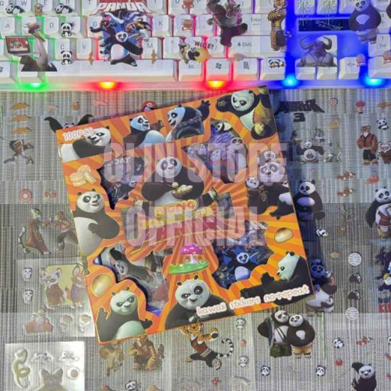 Promo Sticker Nono Kungfu Panda Momo Stiker Lucu Viral Aesthetic Isi ...