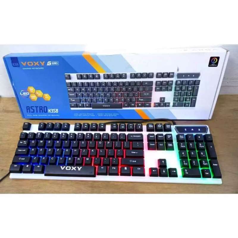 Jual Voxy Full Set Keyboard Mouse Kabel Colokan Usb Cable Gaming Fitur ...
