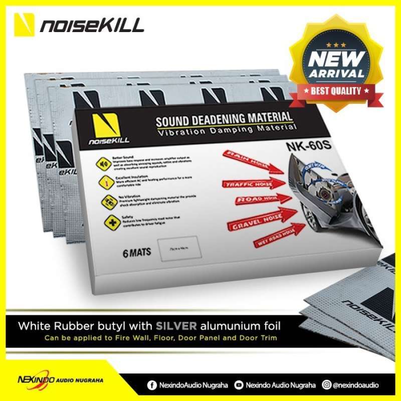 Promo Peredam Noise Kill Nk 60 Nk60 1 Dus = 6 Lembar Alumunium Butly Rubber Diskon 13% Di Seller ...