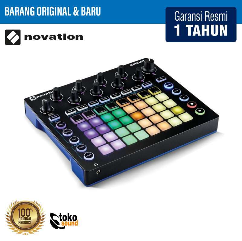 Jual Novation Circuit Portable 4 X 8 Pad Matrix Synthesizer Workstation ...