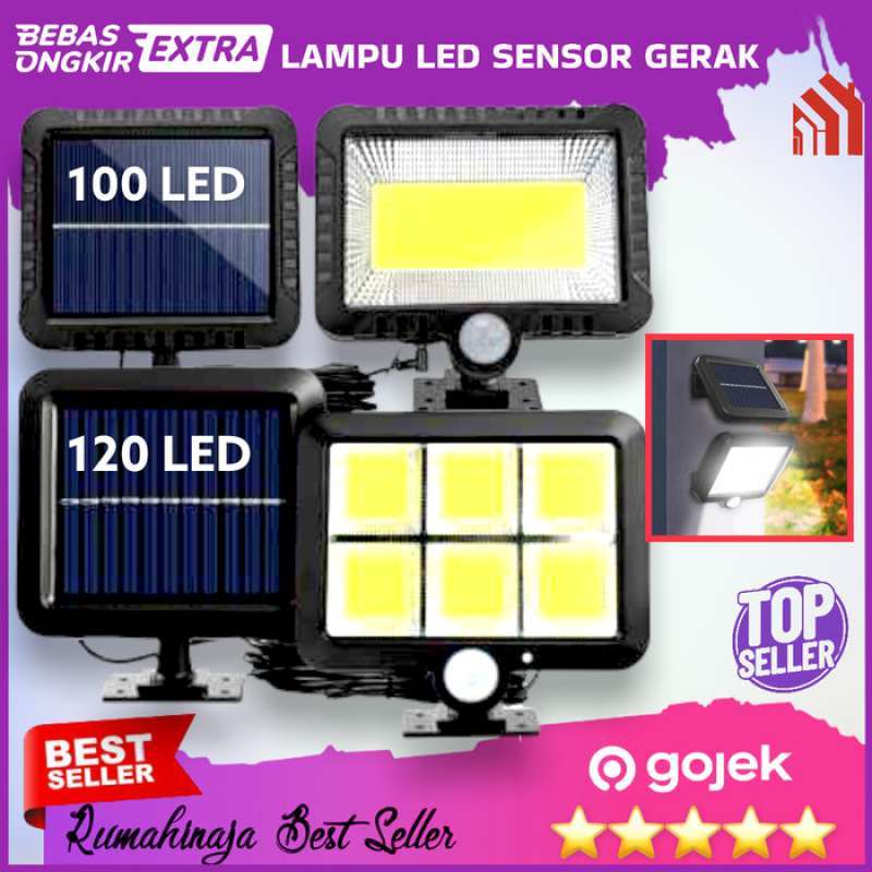 Promo Lampu Taman Tenaga Surya Solar Cell Led Outdoor Sorot Jalan Sensor Diskon 33% Di Seller ...