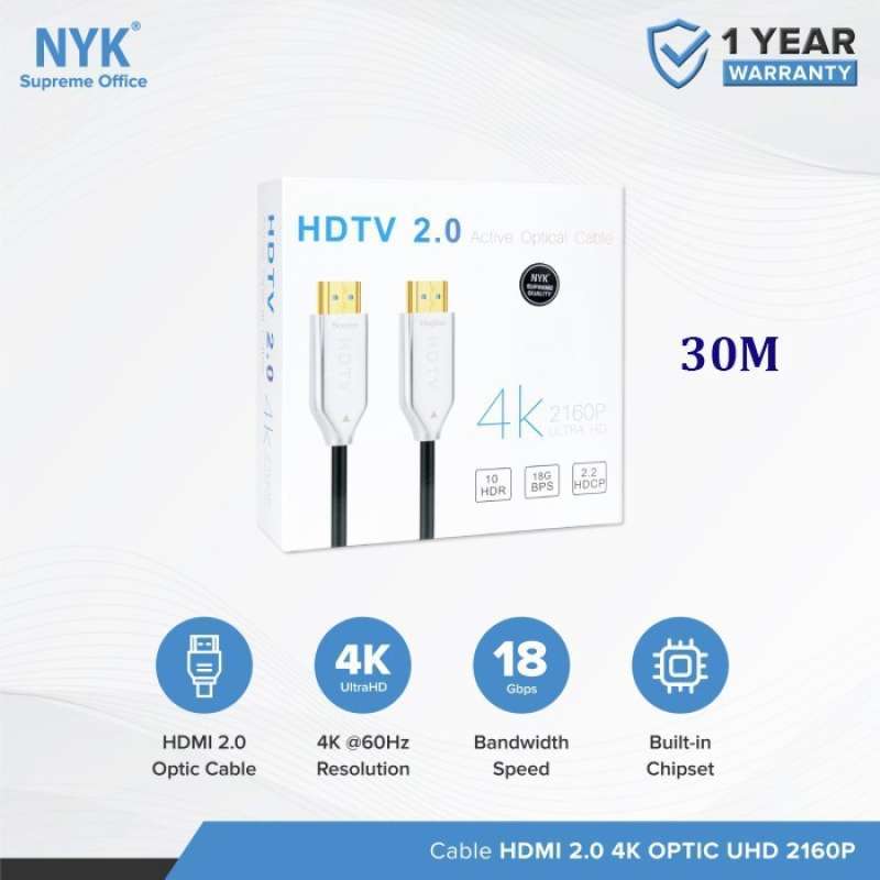 Jual Kabel Hdmi Fiber Optic 2160p Ultra Hd 4k Hdr 30m Di Seller Noelle ...