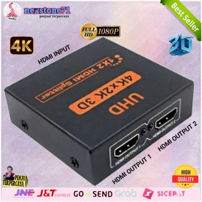 Jual Hdmi Splitter 2 Port Ultra Hd 4k Full Hd 1080p Di Seller Noelle ...