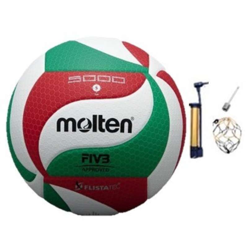 Promo Promo - Paket Komplit Bola Volly Molten 5000 - Bola Volley Voli ...