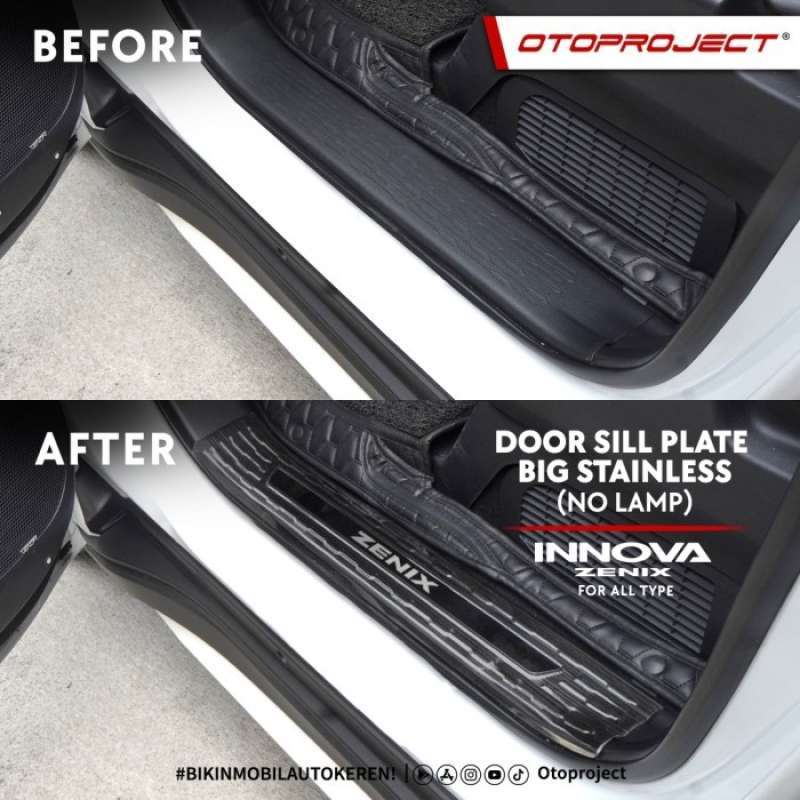 Promo Door Sill Plate Innova Zenix 2022 - 2023 No Lamp Big Otoproject ...