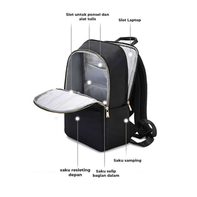 Jual Tas Ransel Laptop Backpack Advan Workplus 13 14 15 Inch Black ...