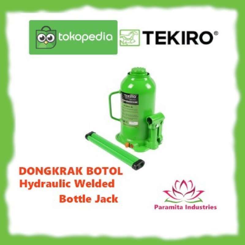 Promo Dongkrak Botol 15 Ton Tekiro Hydraulic Welded Bottle Jack Diskon ...
