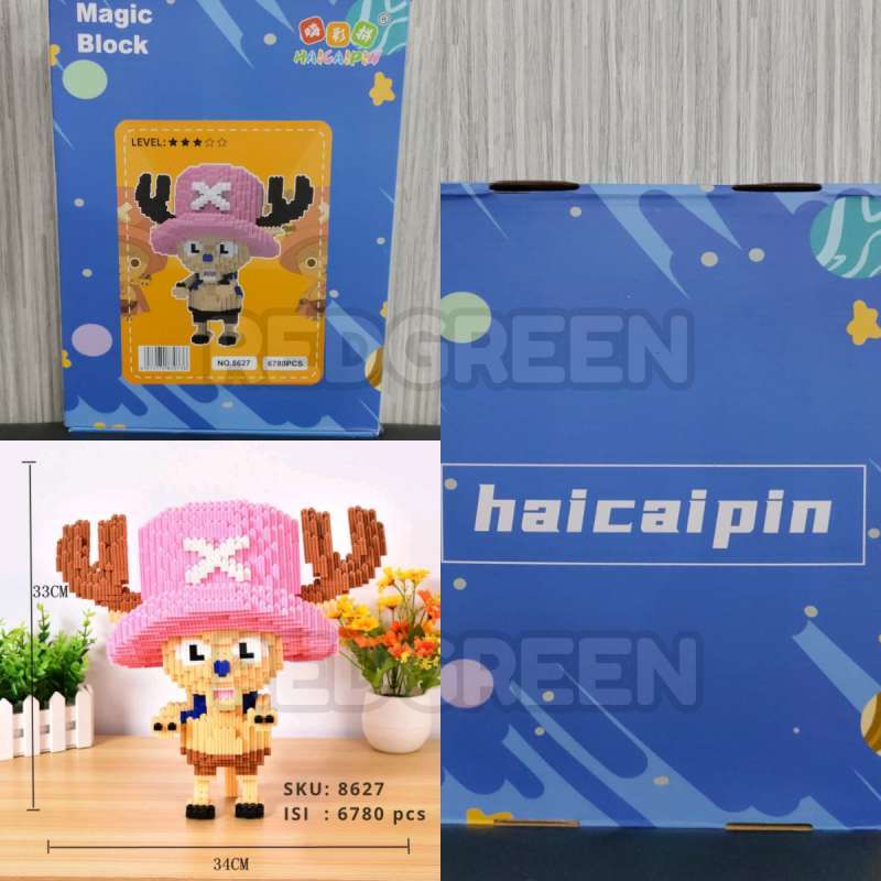 Jual Mainan Anak Brick Magic Block Haicaipin One Piece Chopper Brick ...