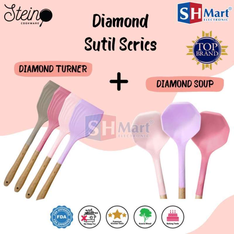 Jual Diamond Spatula Steincookware 2 In 1 - Diamond Turner + Soup ...