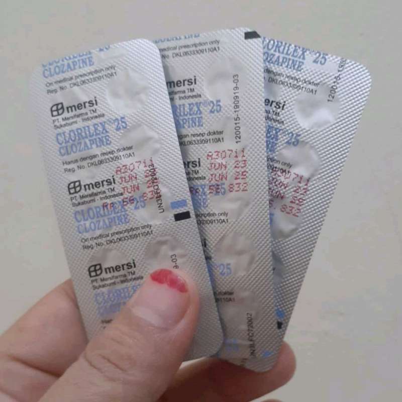 Jual Asli Dan Original Clorilex25 Mg (clozapine25 Clozapin25) Per Strip ...