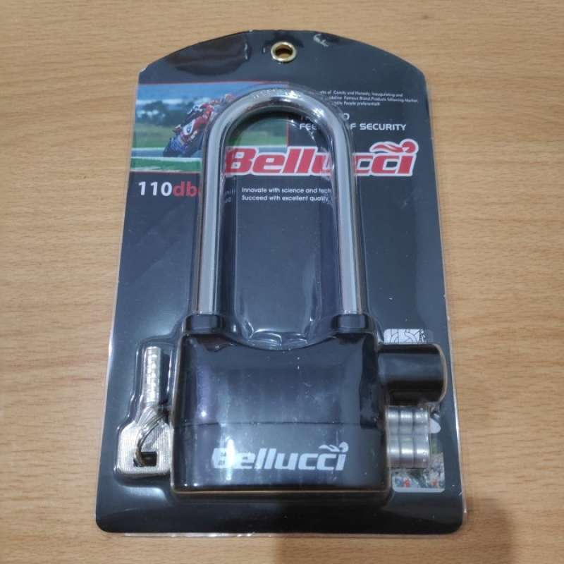 Promo Gembok Alarm Bellucci/alarm Anti Maling/gembok Motor/alarm Lock ...