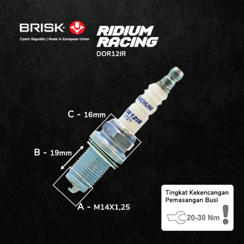 Promo Busi Mobil Brisk Iridium Racing Dor12ir Diskon 14% Di Seller ...