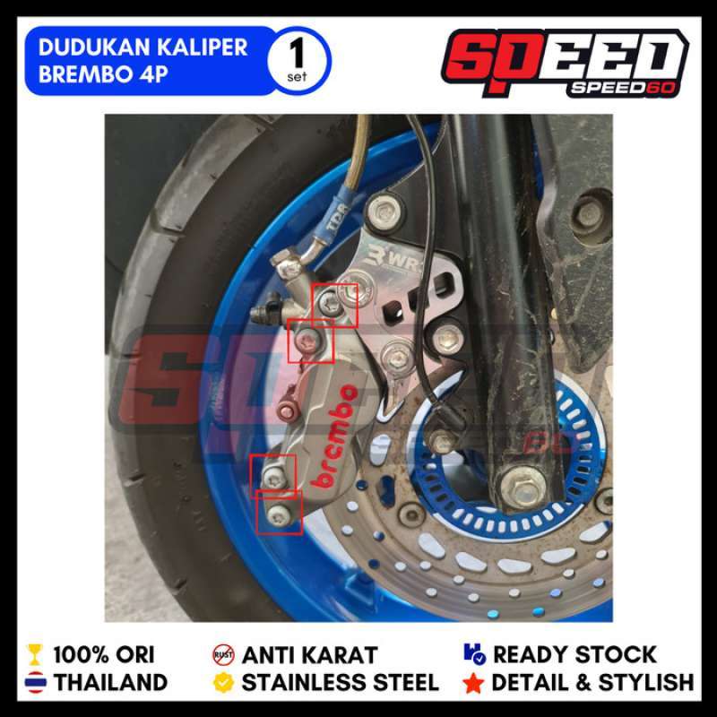 Promo Probolt Baut Dudukan Kaliper Brembo Ktc 4 Piston Stainless King Nut Diskon 23% Di Seller ...
