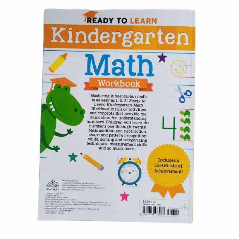 Promo Children Workbook Ready To Learn Kindergarten: Math Diskon 29% Di ...