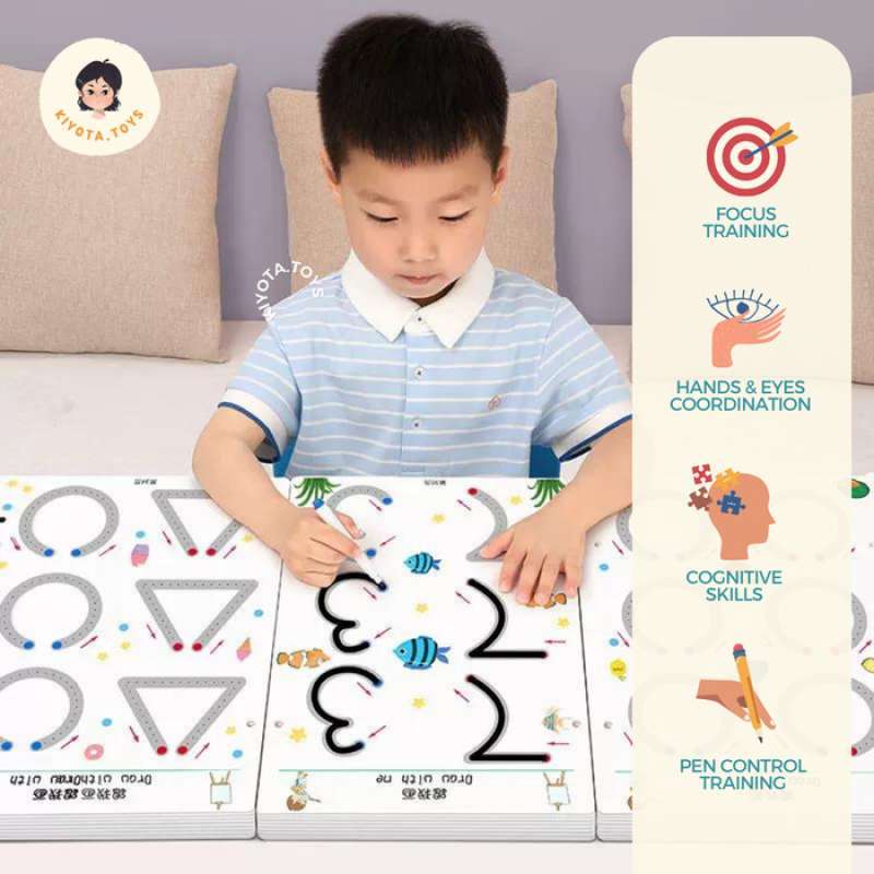 Promo Magic Workbook - Buku Wipe Clean Tracing Activity Book 3 Tahun ...