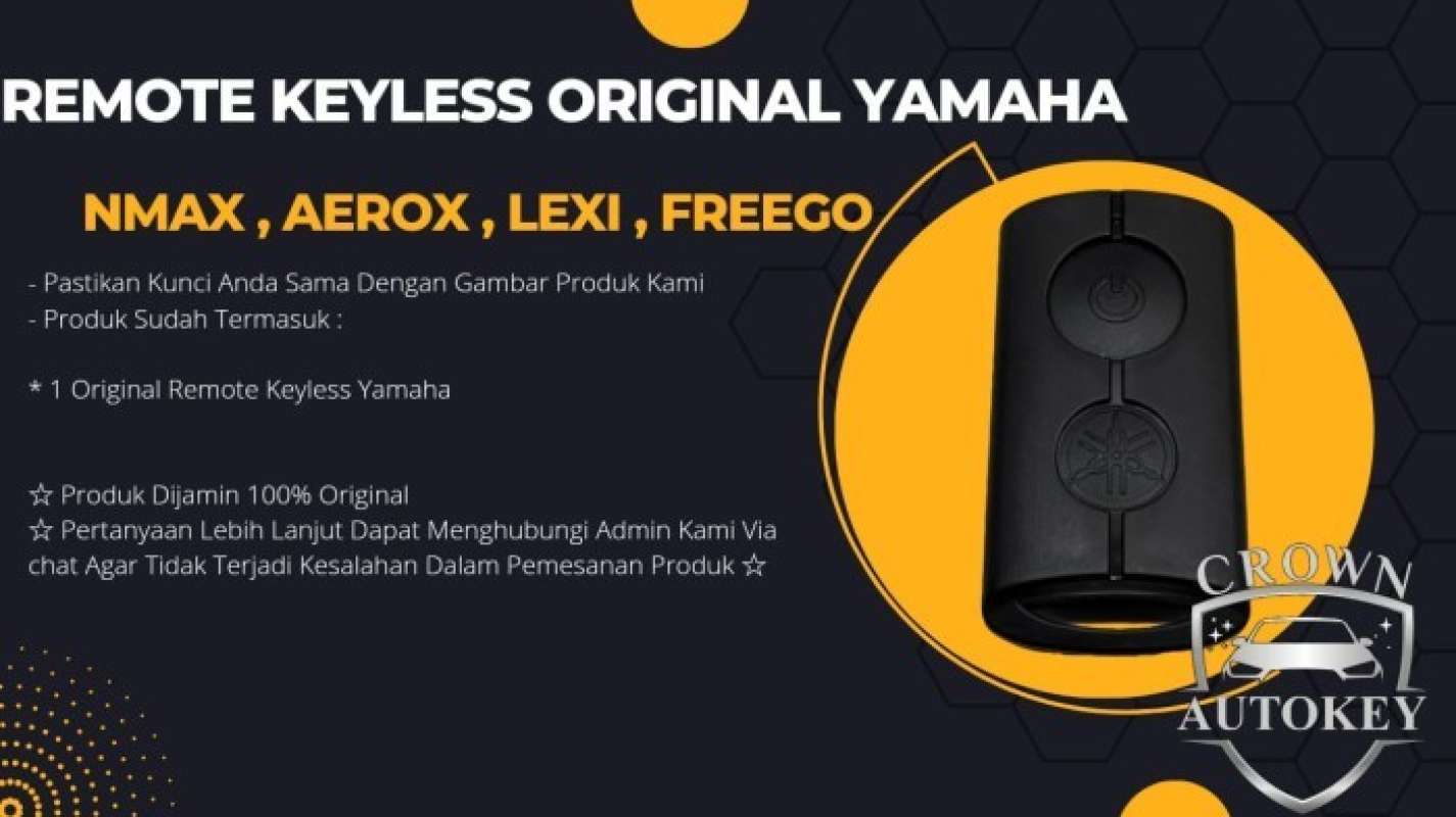 Promo Kunci Remote Keyless Motor Yamaha Nmax Aerox Lexi Fazzio Xmax ...