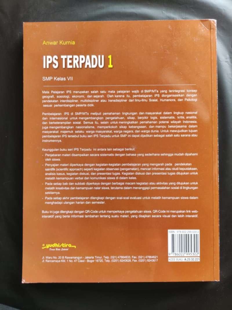 Promo Ips Terpadu K13 Yudhistira Smp/mts Kelas 1 Diskon 33% Di Seller ...