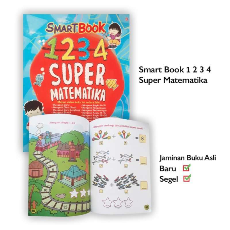 Promo Buku Smart Book 1 2 3 4 Super Matematika Untuk Tk Drs Mulyo ...
