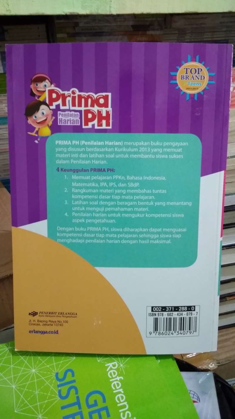 Promo Prima Ph Penilaian Harian 1b Untuk Sd/mi Kelas I ( K13n ) Erlangga Diskon 27% Di Seller ...