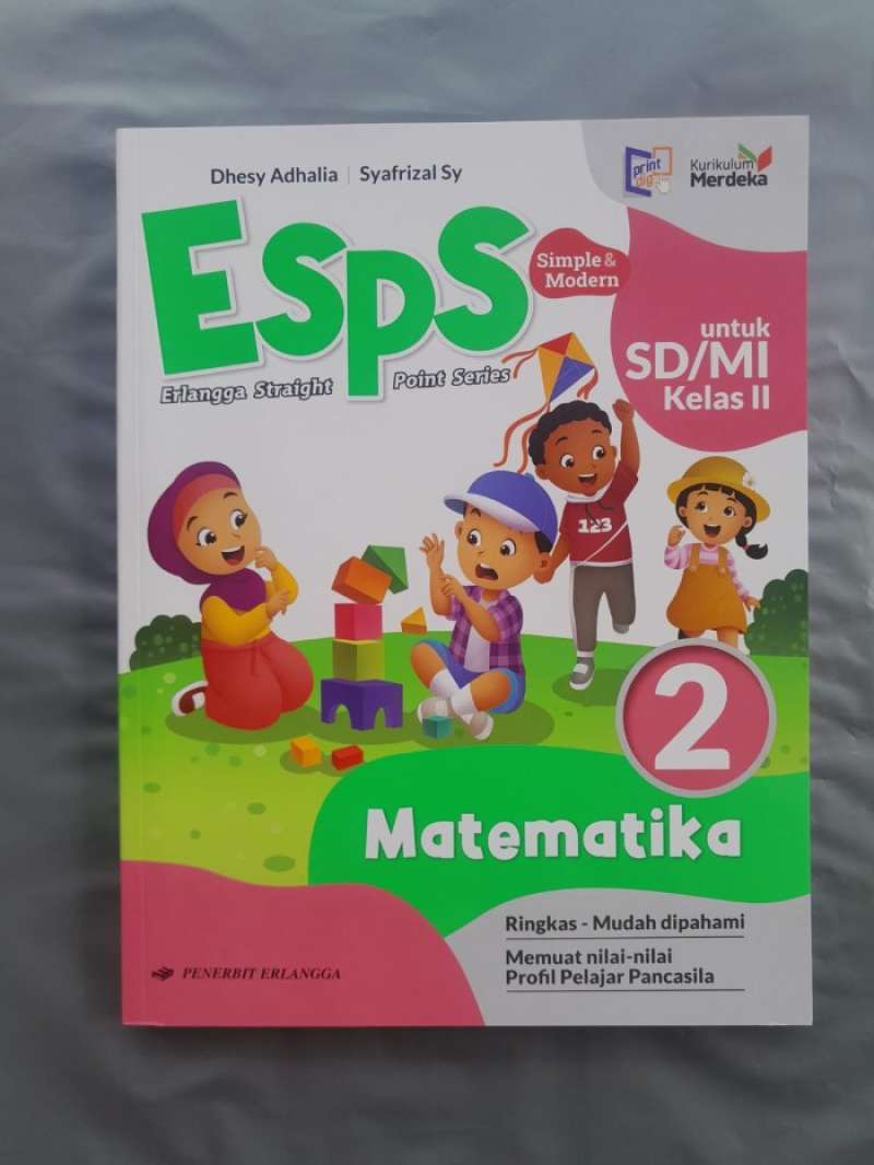 Promo Esps Matematika K.merdeka Erlangga Sd/mi Kelas 2 Diskon 28% Di Seller Huka Shop - Kebon ...