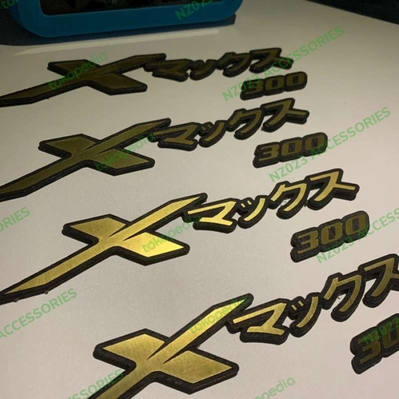 Promo Emblem Logo Yamaha Xmax 300 Japan X-max Gold Plate Diskon 23% Di ...