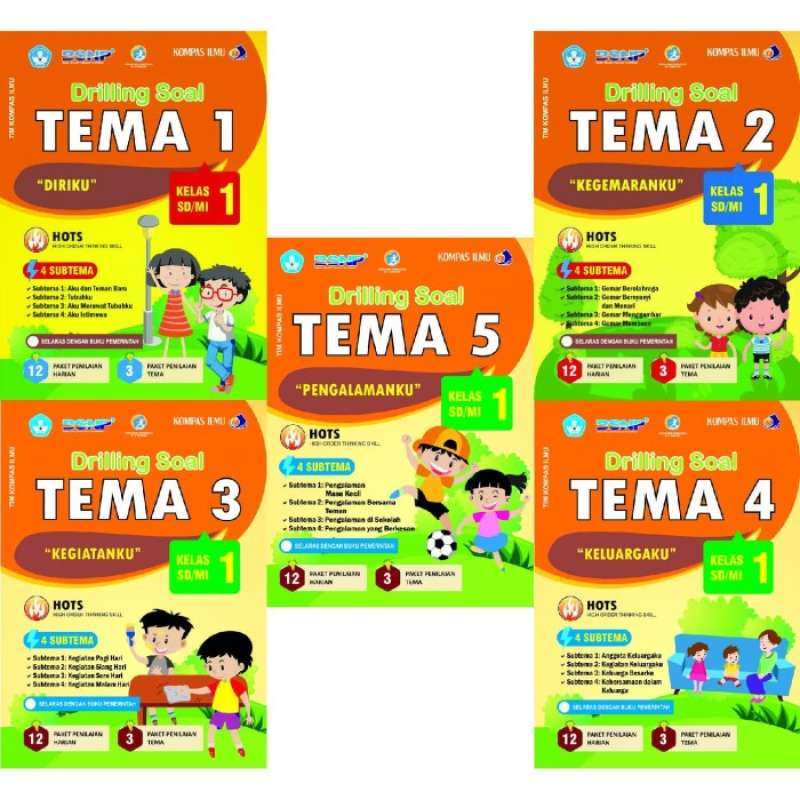 Promo Buku Drilling Soal Sd/mi Kls 1 Tema 12345 (super Lengkap) Diskon 21% Di Seller Huka Shop ...