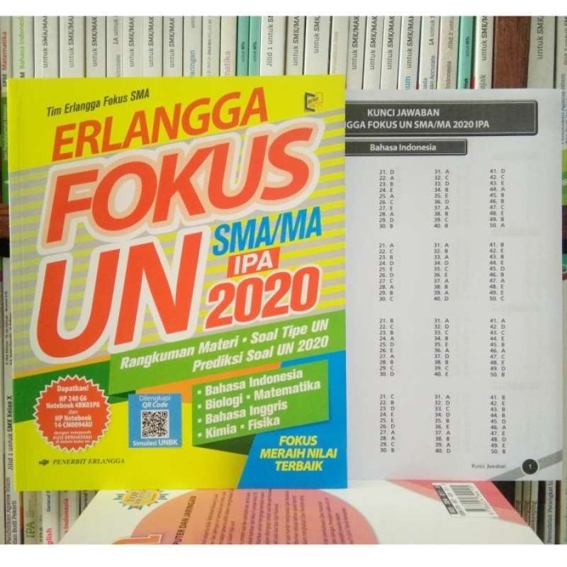 Promo Erlangga Fokus Ipa Sma/ma 2020. Plus Kunci Jawaban & Code Qr ...