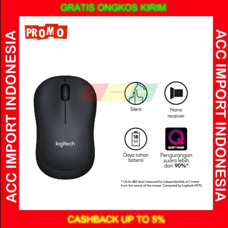 Promo 100% Produk Ori Mouse Logitech Bluetooth M220 Silent Wireless ...