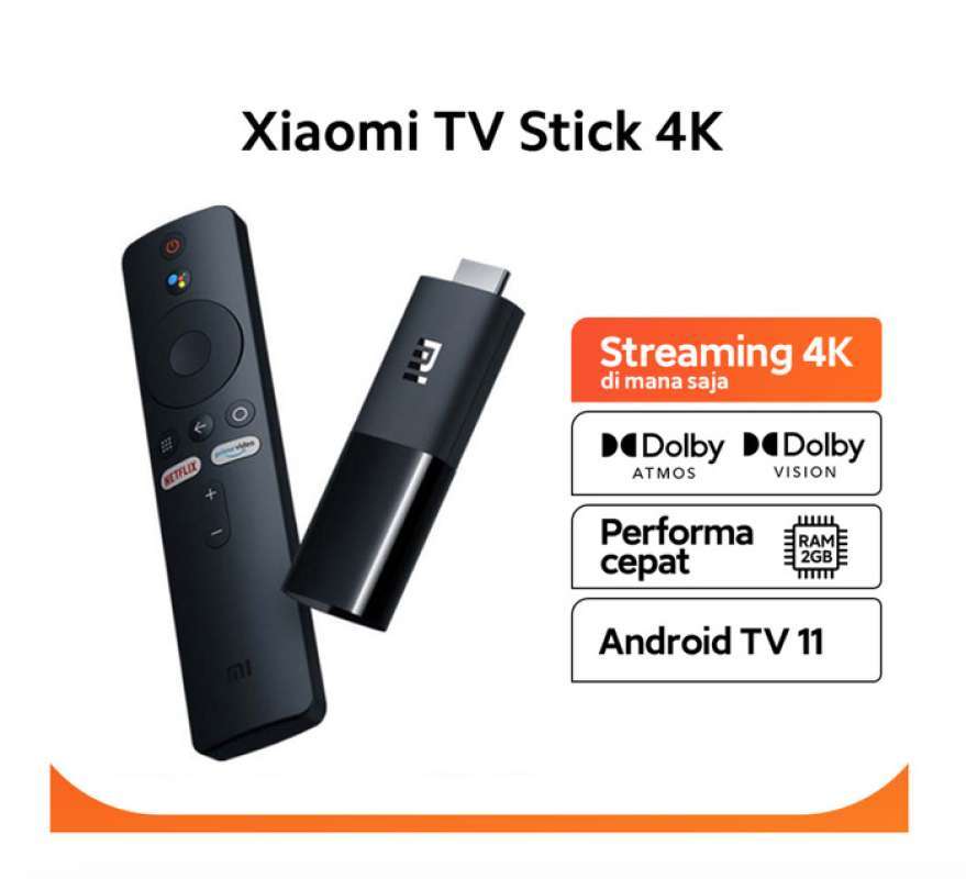 Jual Xiaomi Tv Stick 4k Android 11 Steaming 4k Dolby Atmos + Vision Di ...