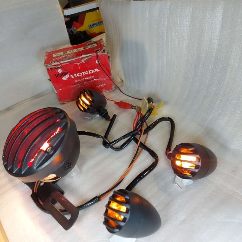 Promo Lampu Stop Dan Sen Grill Teralis W175 Xsr Japstyle Mega Pro Rx ...