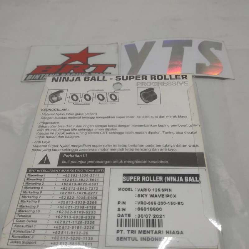 Promo Roller Brt Ninja Ball 125 150 Adv Not Kawahara Ktc Diskon 24% Di ...